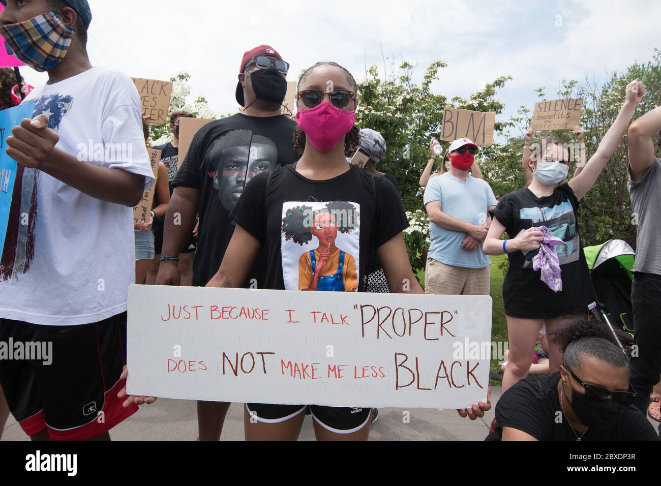 06 June 2020 - Newtown, Pennsylvania, USA - BLM, Black Lives Matter ...