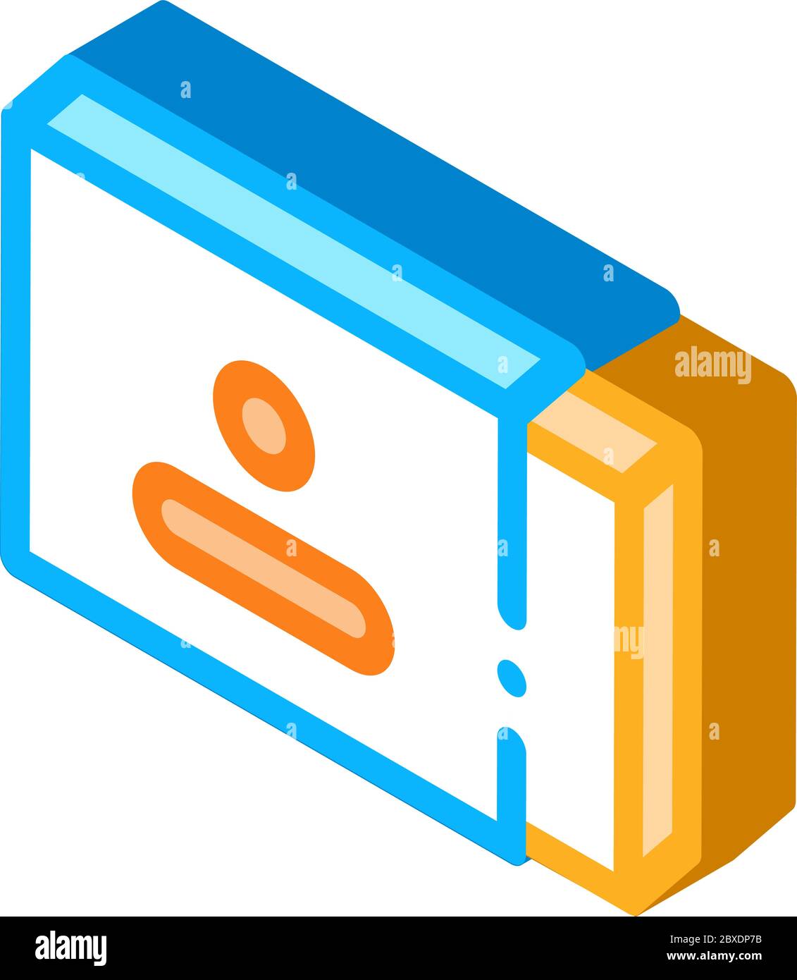 open pack of butter isometric icon vector illustration Stock Vector ...