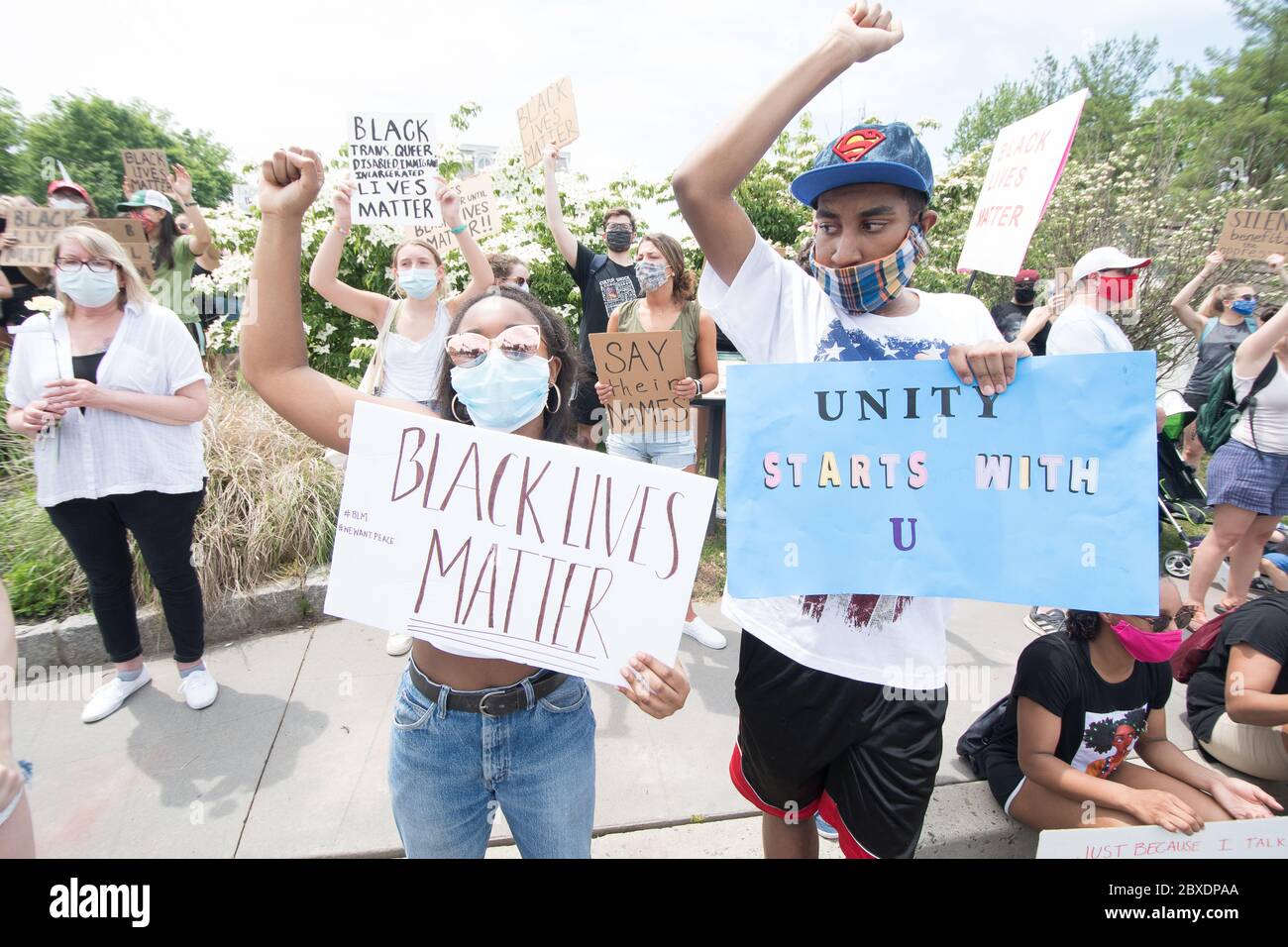 06 June 2020 - Newtown, Pennsylvania, USA - BLM, Black Lives Matter ...
