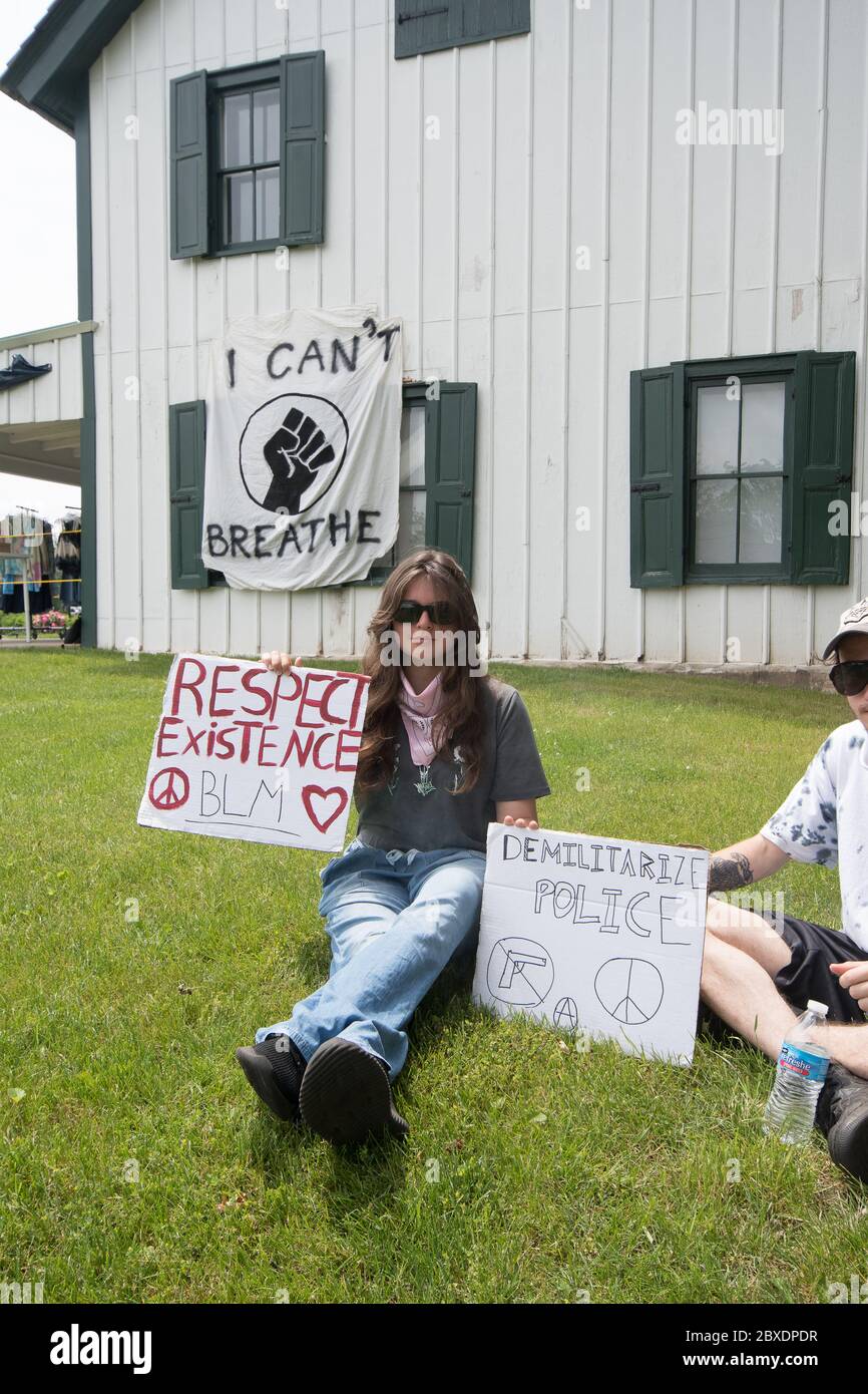 06 June 2020 - Newtown, Pennsylvania, USA - BLM, Black Lives Matter ...
