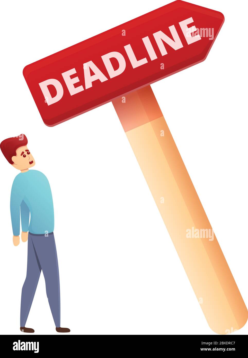 Indicator deadline icon. Cartoon of indicator deadline vector icon for ...