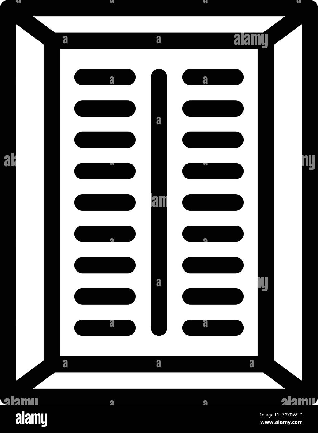 Bathroom ventilation window Stock Vector Images - Alamy