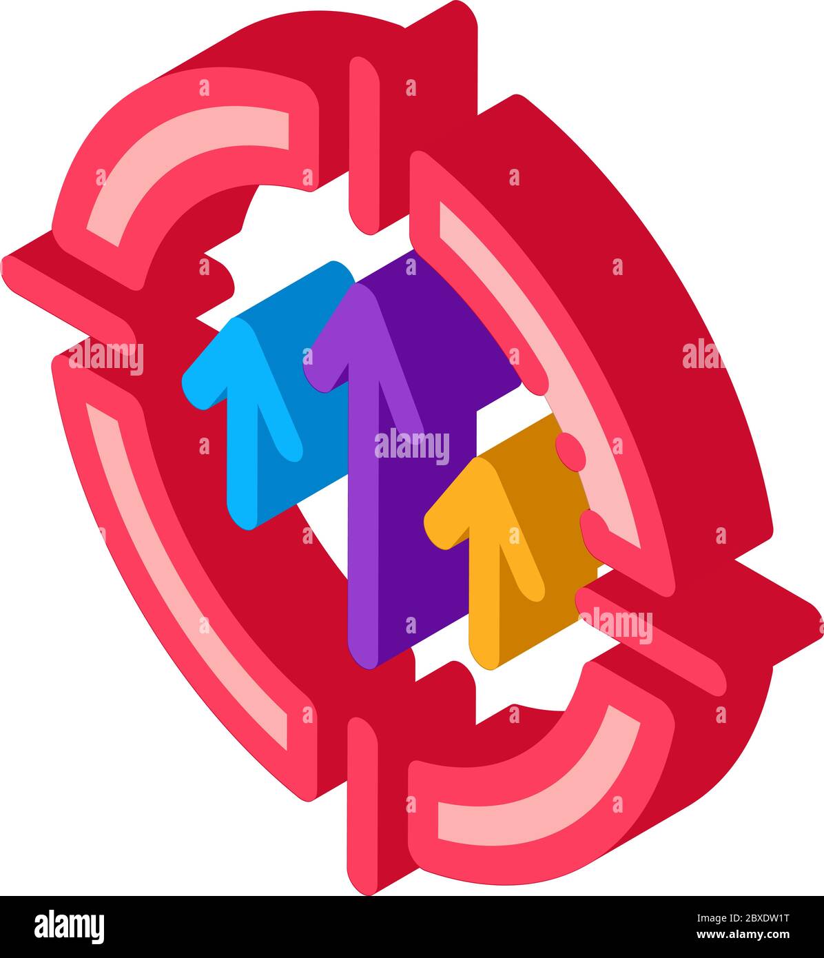 personal goals isometric icon vector illustration Stock Vector Image ...