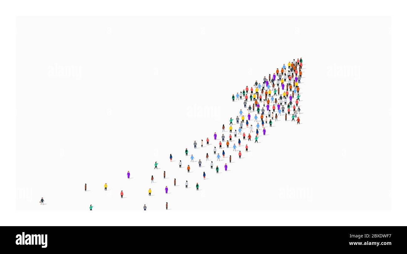 Growing crowd Cut Out Stock Images & Pictures - Alamy