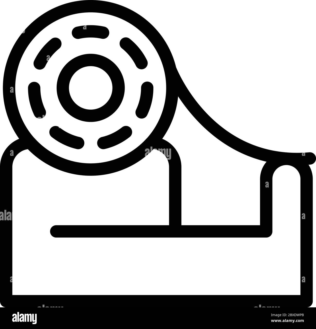 Cellophane tape dispenser Stock Vector Images - Alamy