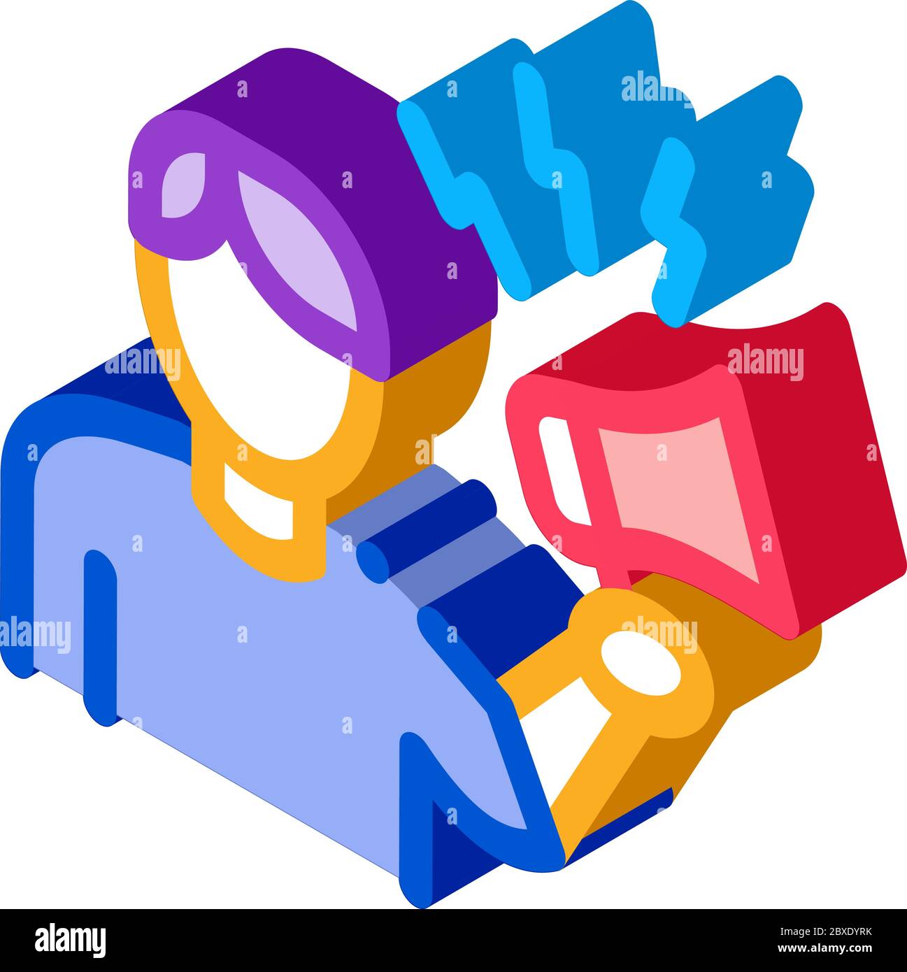 Police loudspeaker Stock Vector Images - Alamy