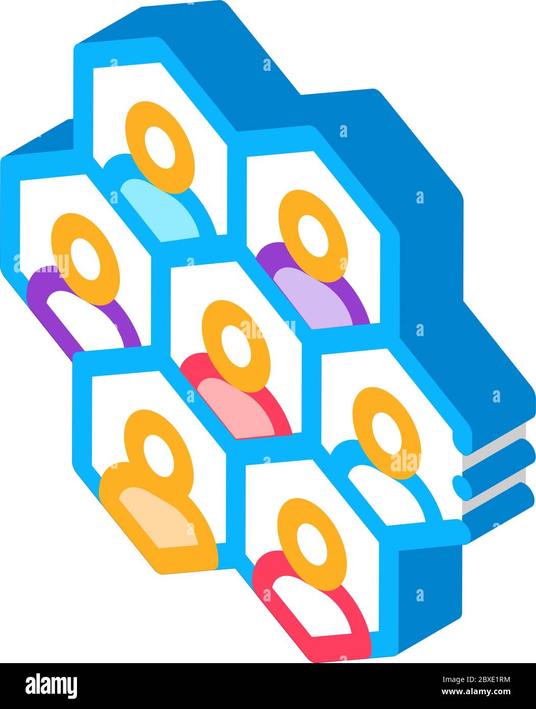 individuality of each person icon vector outline illustration Stock ...