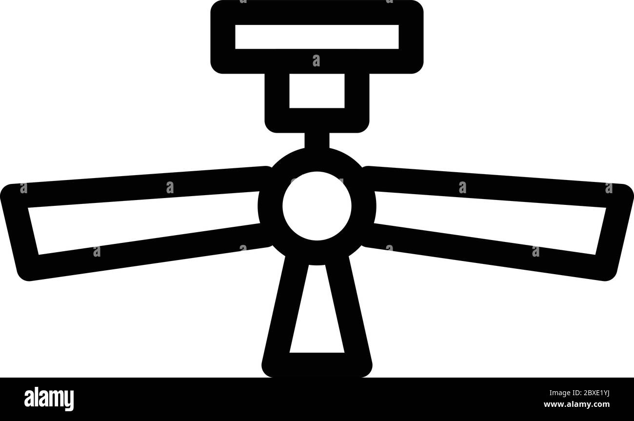 Ceiling fan icon, outline style Stock Vector Image & Art - Alamy