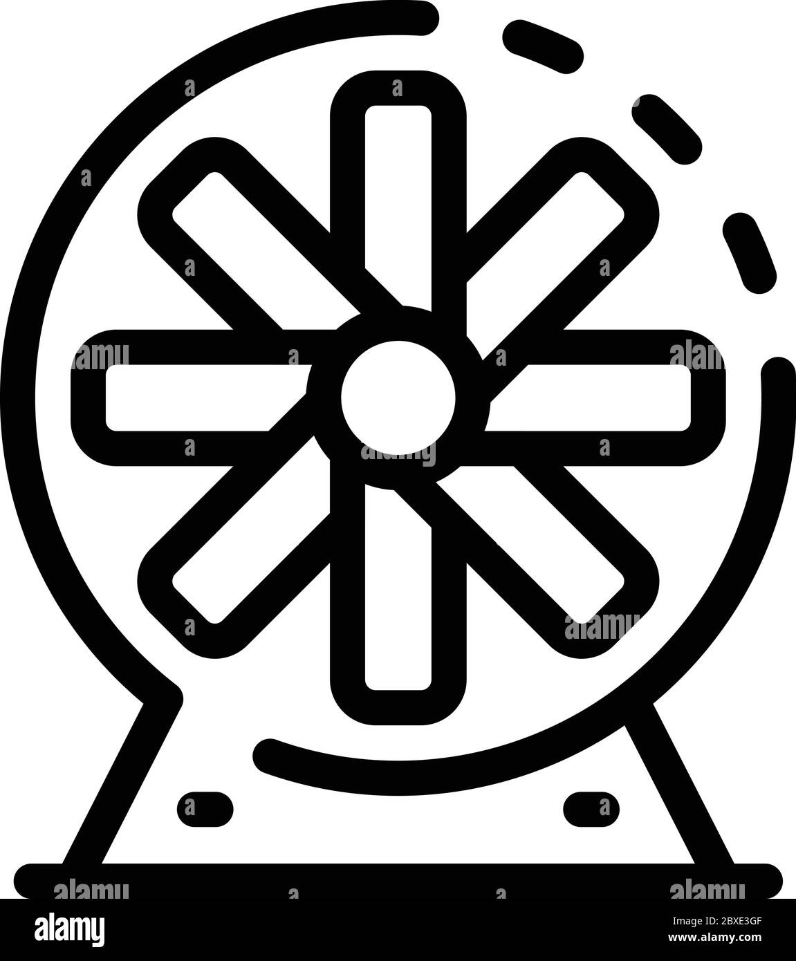 Industrial fan icon, outline style Stock Vector Image & Art - Alamy