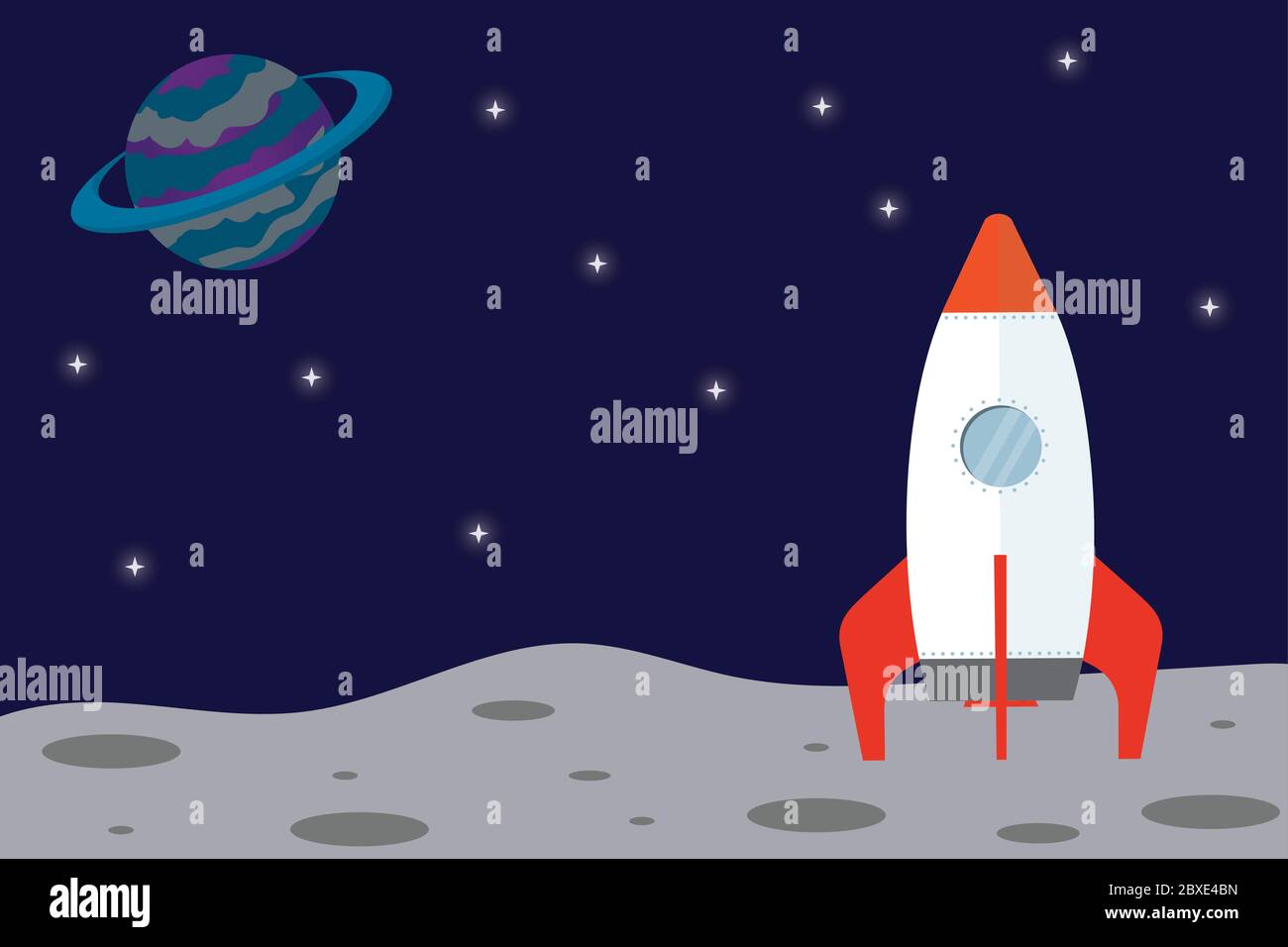 A Spaceship Landing On Jupiter