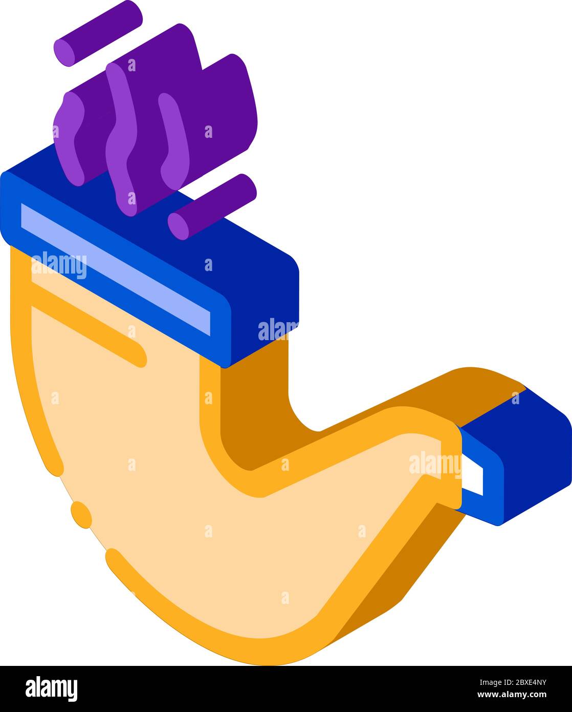 smoking pipe isometric icon vector illustration Stock Vector Image ...