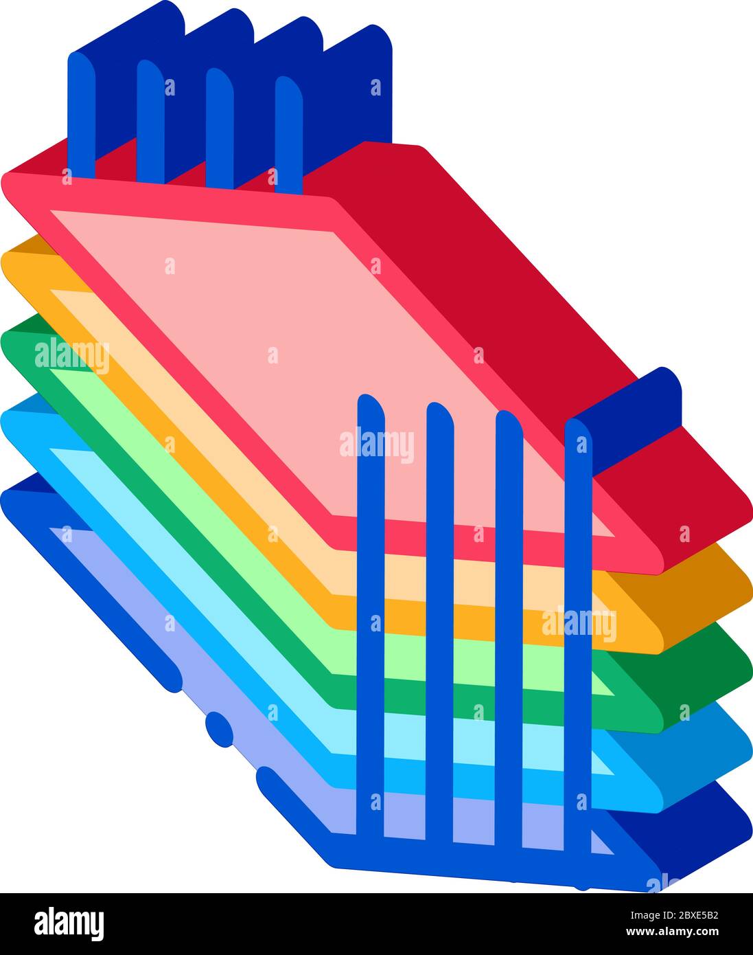 building sheets for home isometric icon vector illustration Stock ...