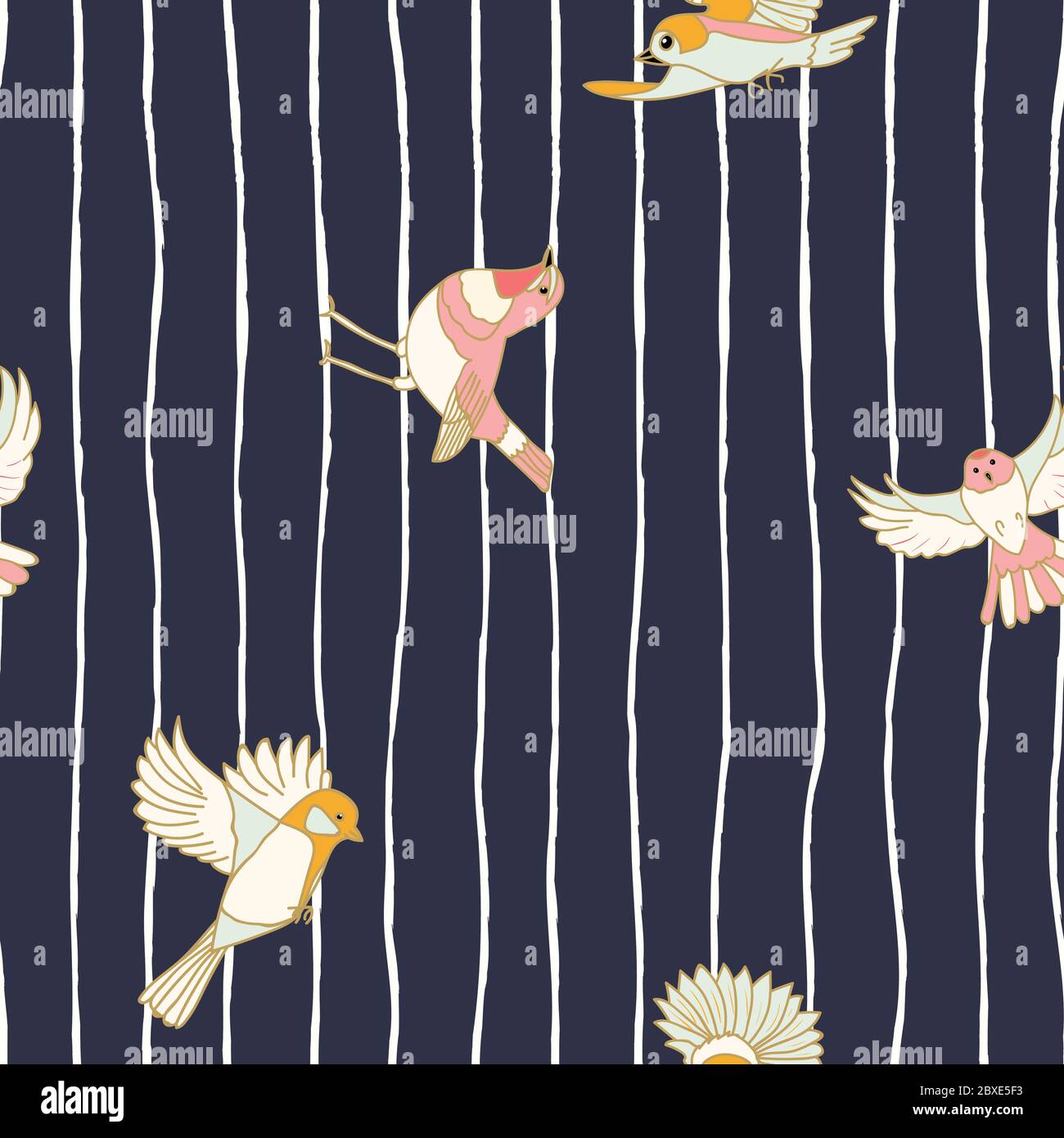 Flying birds pattern Stock Vector Images - Alamy