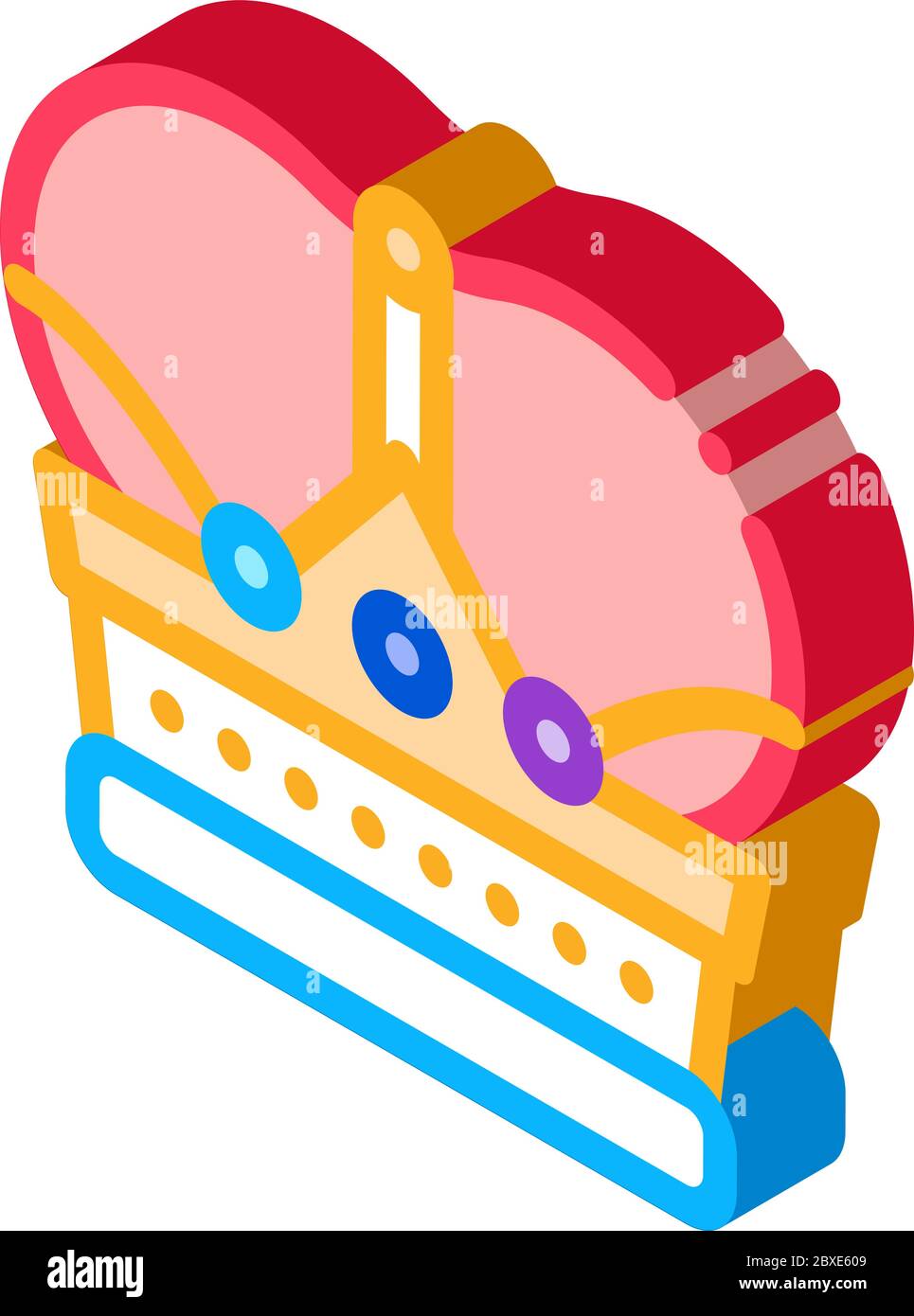 royal crown isometric icon vector illustration Stock Vector Image & Art ...