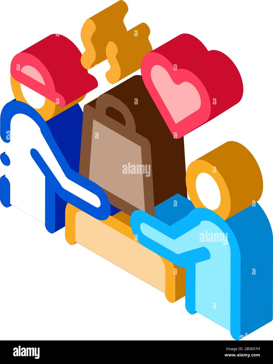 item to pick up food isometric icon vector illustration Stock Vector ...