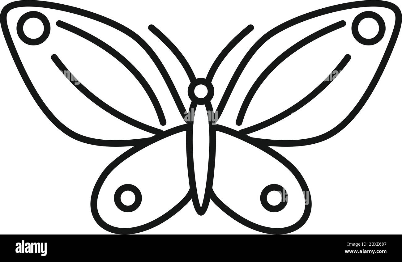 Spring butterfly icon. Outline spring butterfly vector icon for web ...