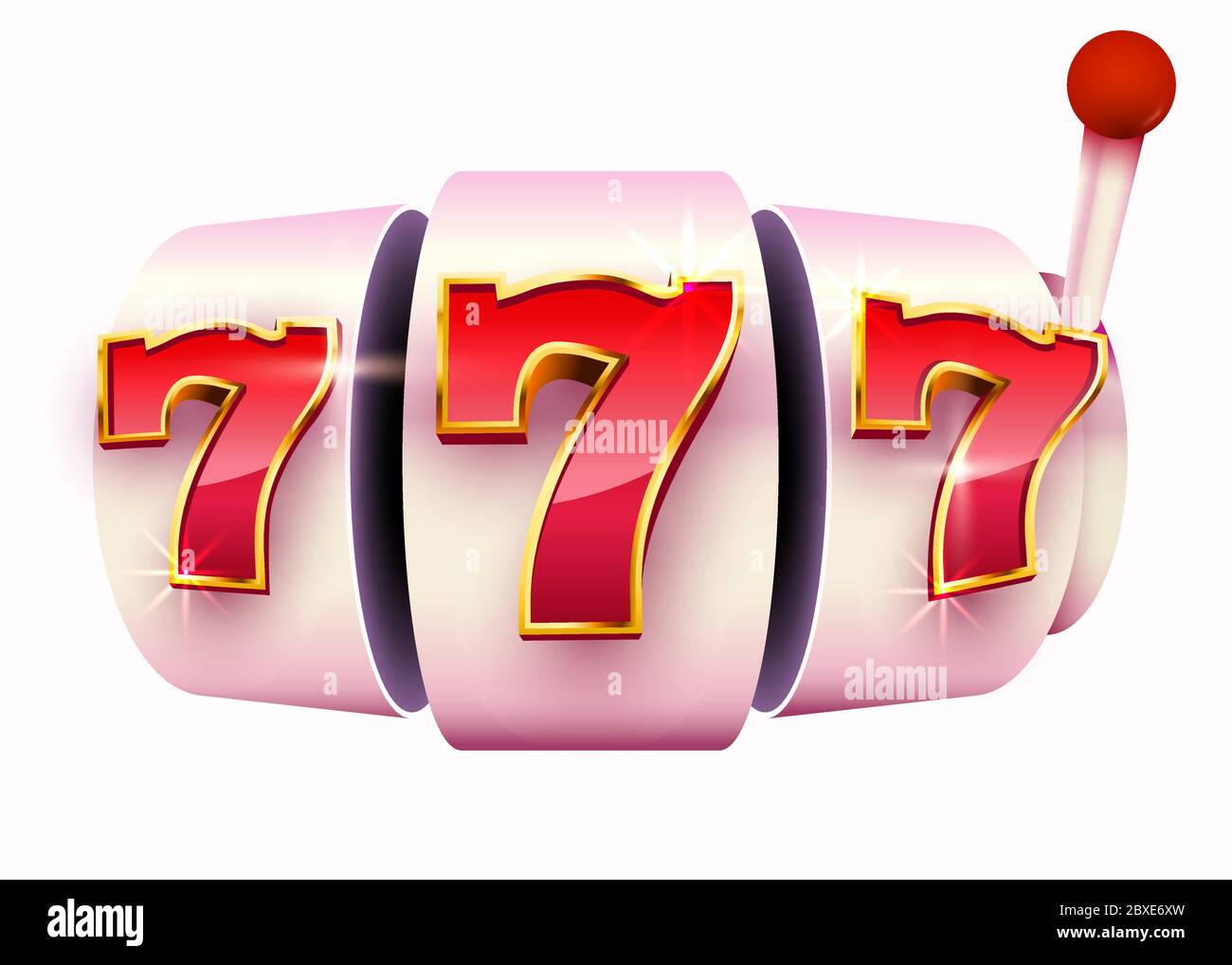Big win 777 lottery vector casino Cut Out Stock Images & Pictures - Alamy