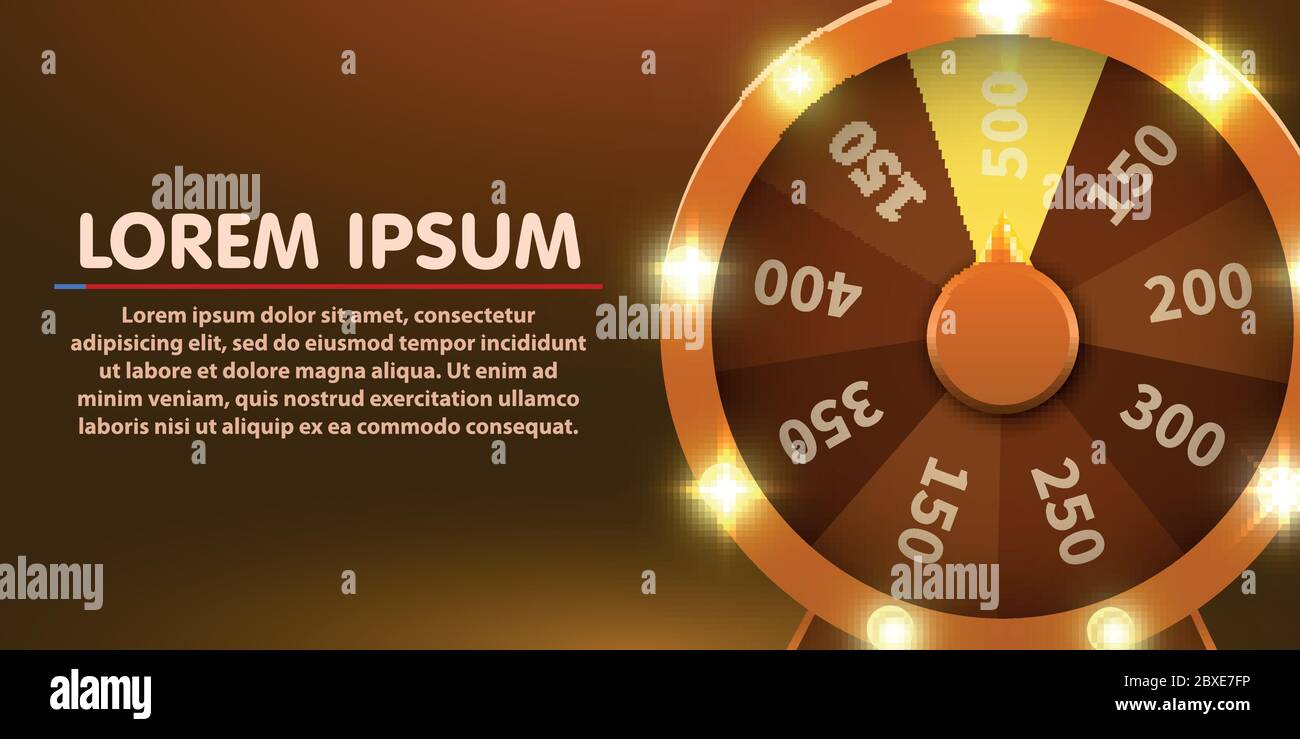 Wheel of luck or fortune. Gamble chance leisure. Colorful gambling ...