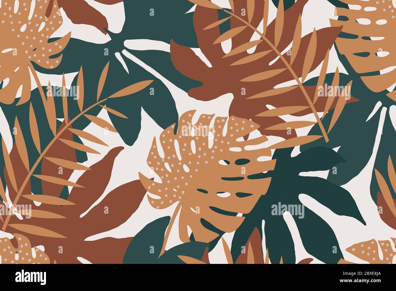 Tropical leaf structure Stock Vector Images - Alamy