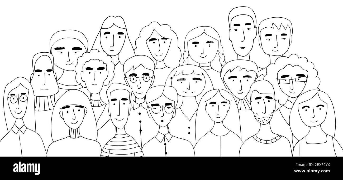 Family Group Coloring Pages