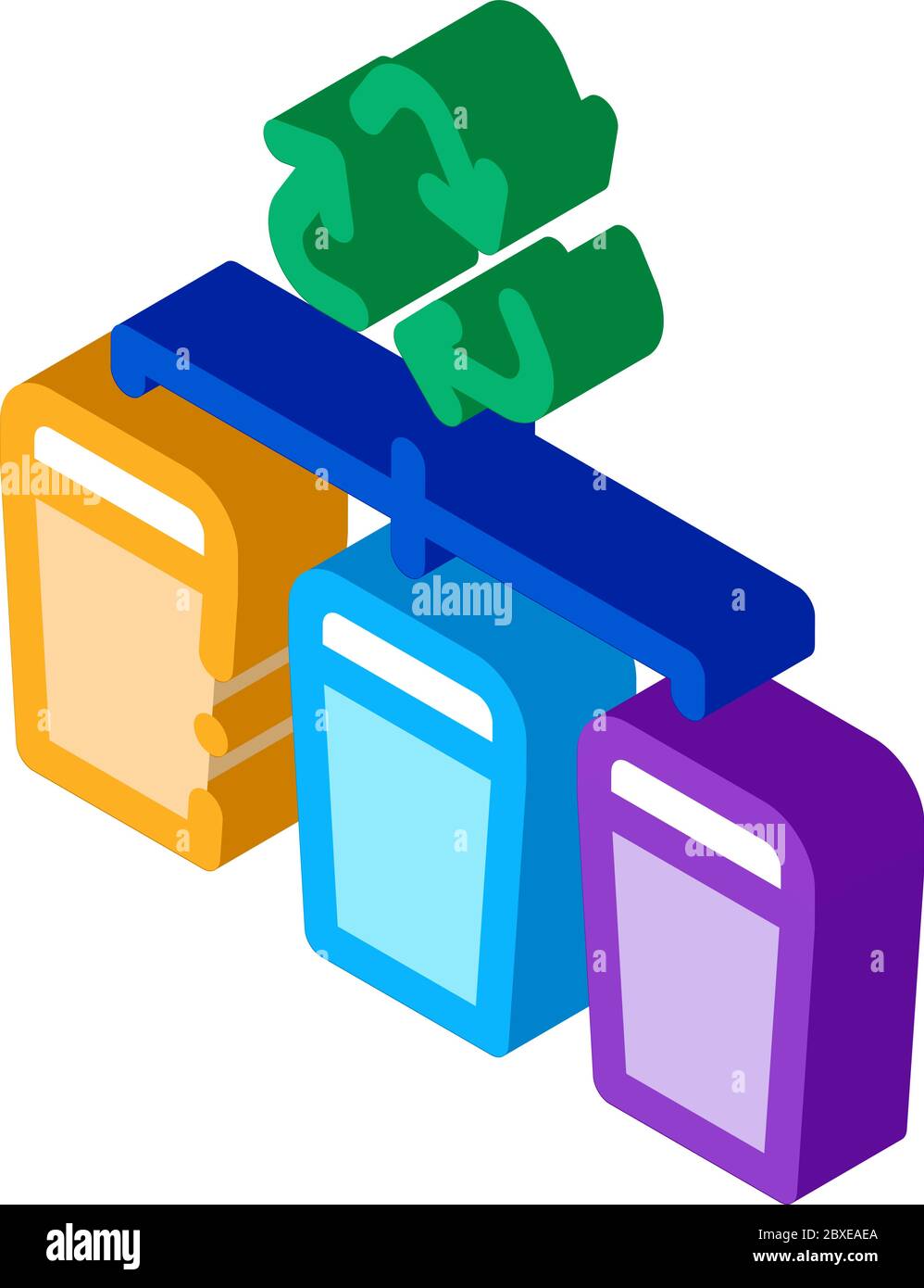 garbage distribution isometric icon vector illustration Stock Vector ...