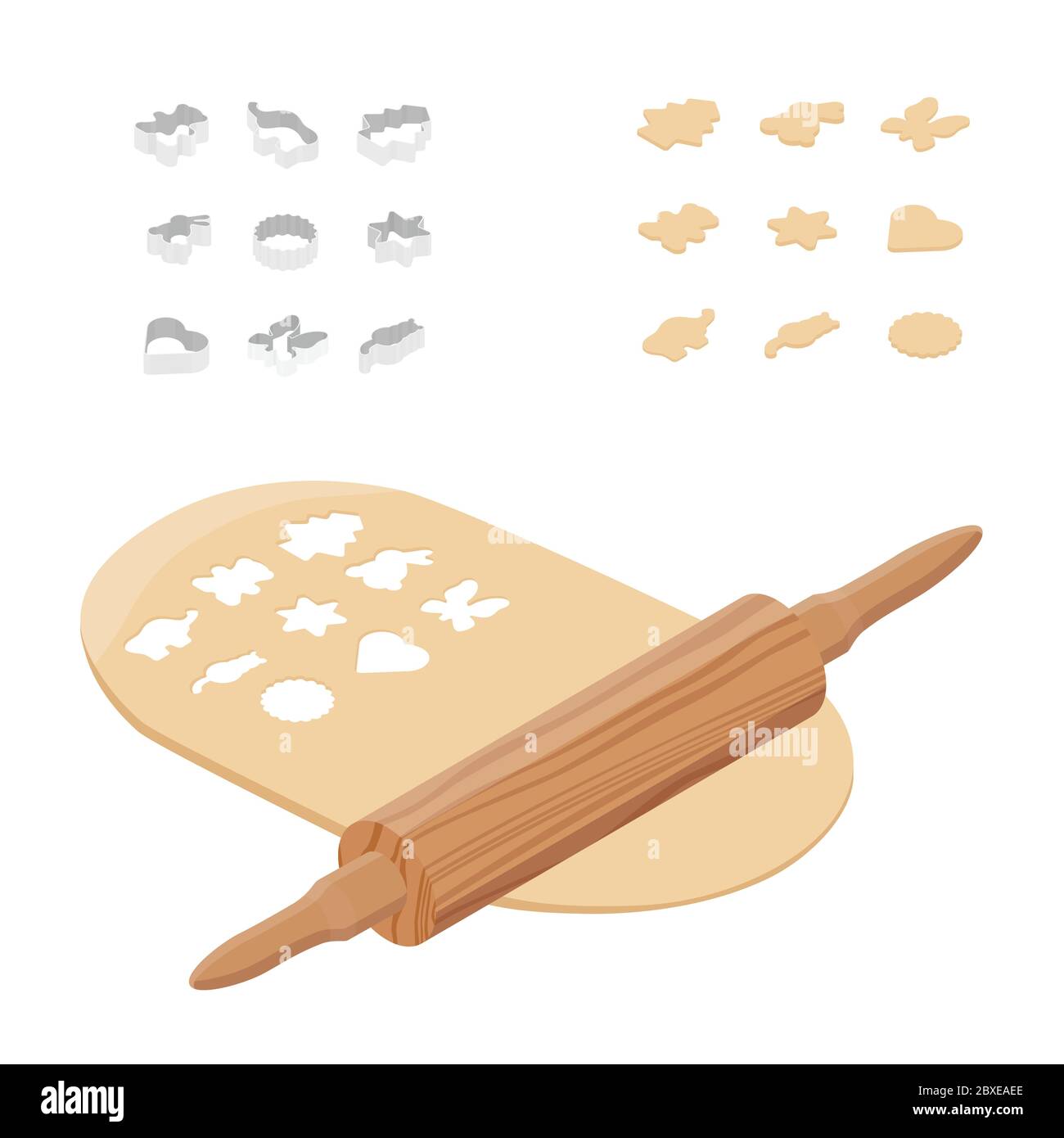 Cutter cutters shape form baking Stock Vector Images - Alamy