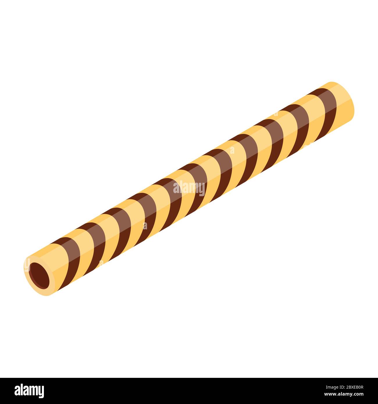 Striped wafer Stock Vector Images - Alamy