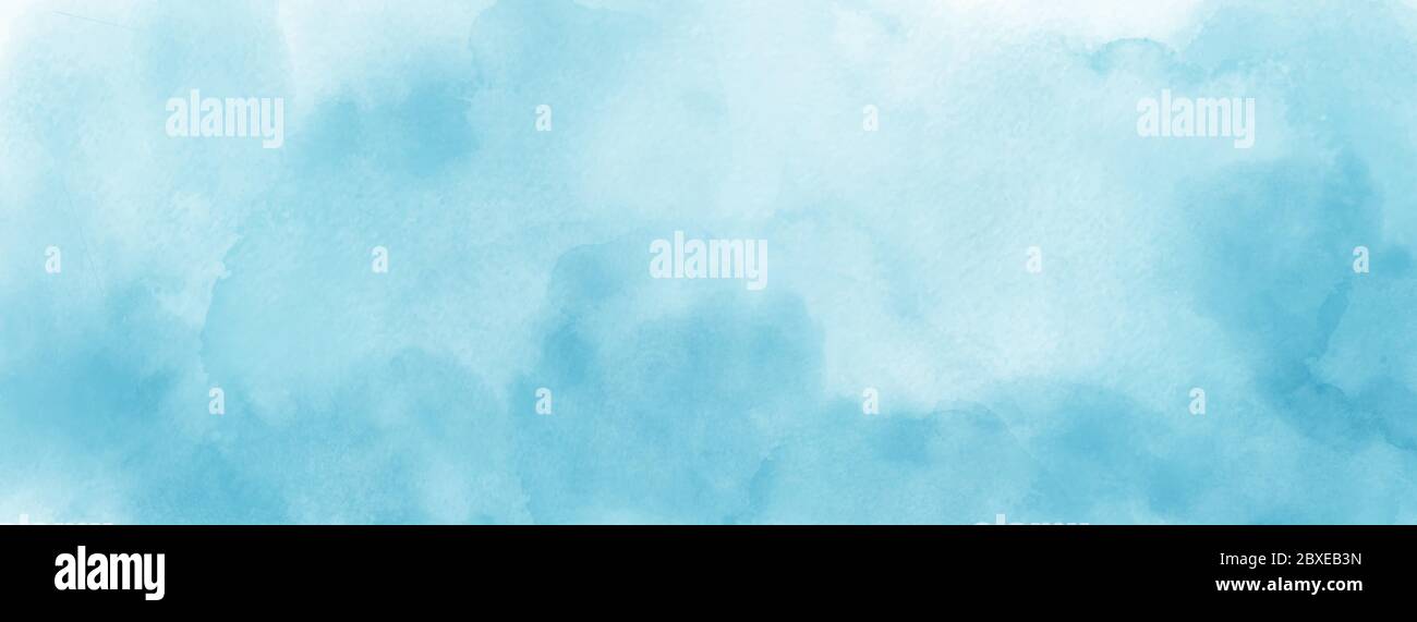 Abstract light blue watercolor for background. Stain artistic vector ...