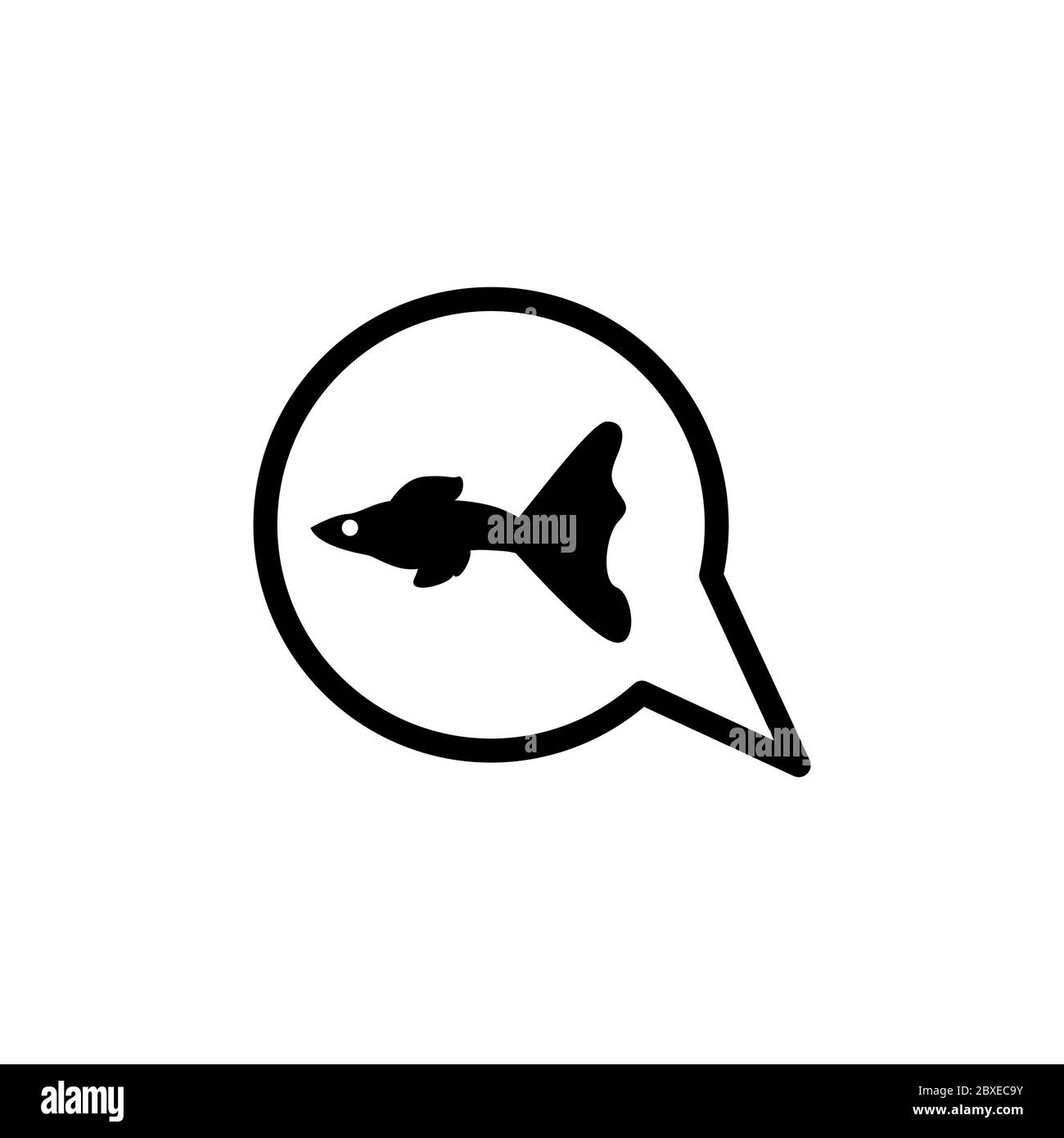 Vector illustration fish tank Black and White Stock Photos & Images - Alamy