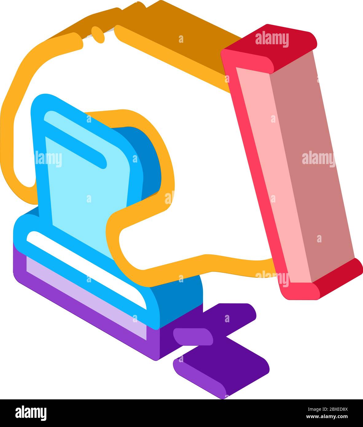 hand signet court isometric icon vector illustration Stock Vector Image ...