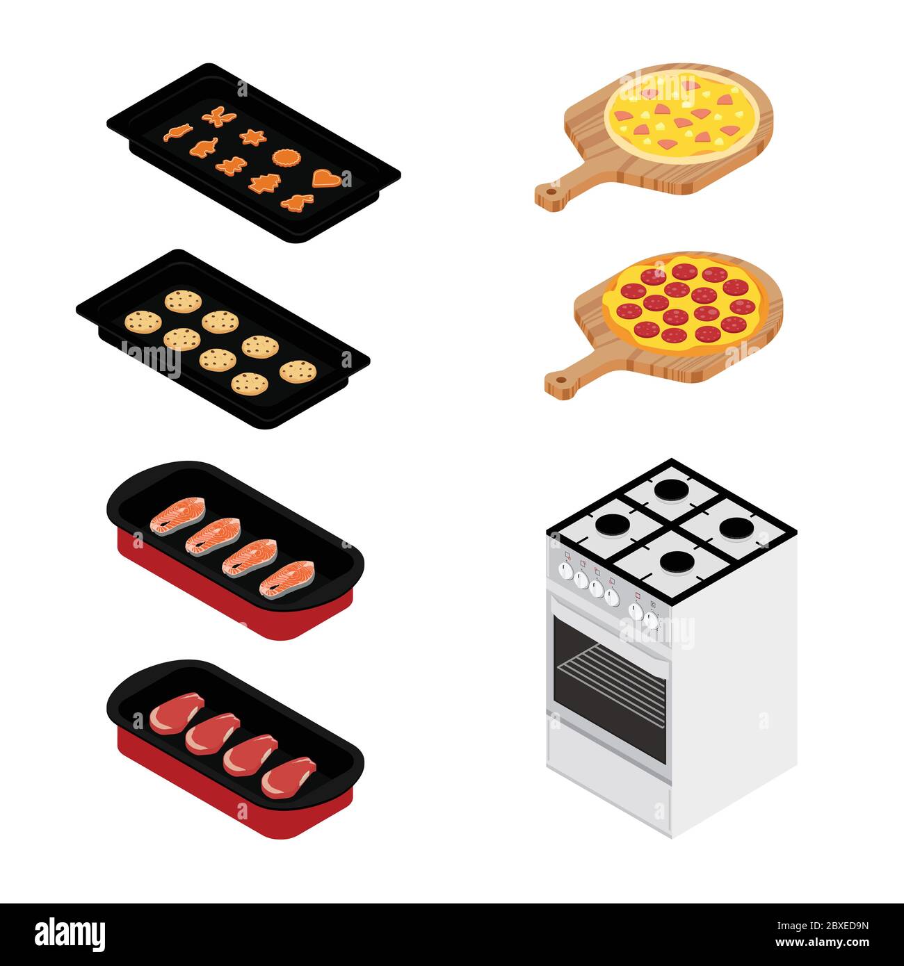 Baking forms Stock Vector Images - Alamy