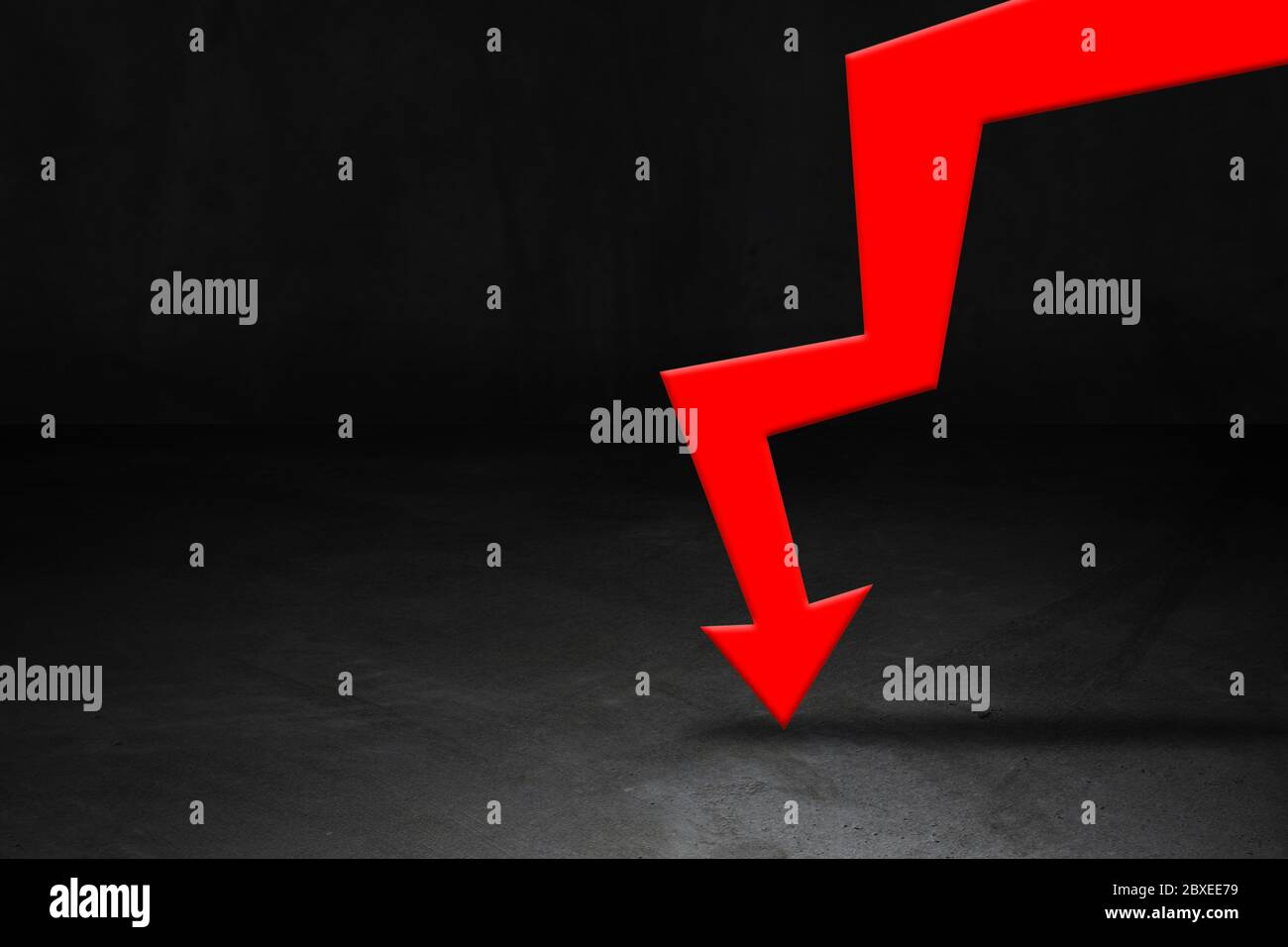 Arrow falling hi-res stock photography and images - Alamy