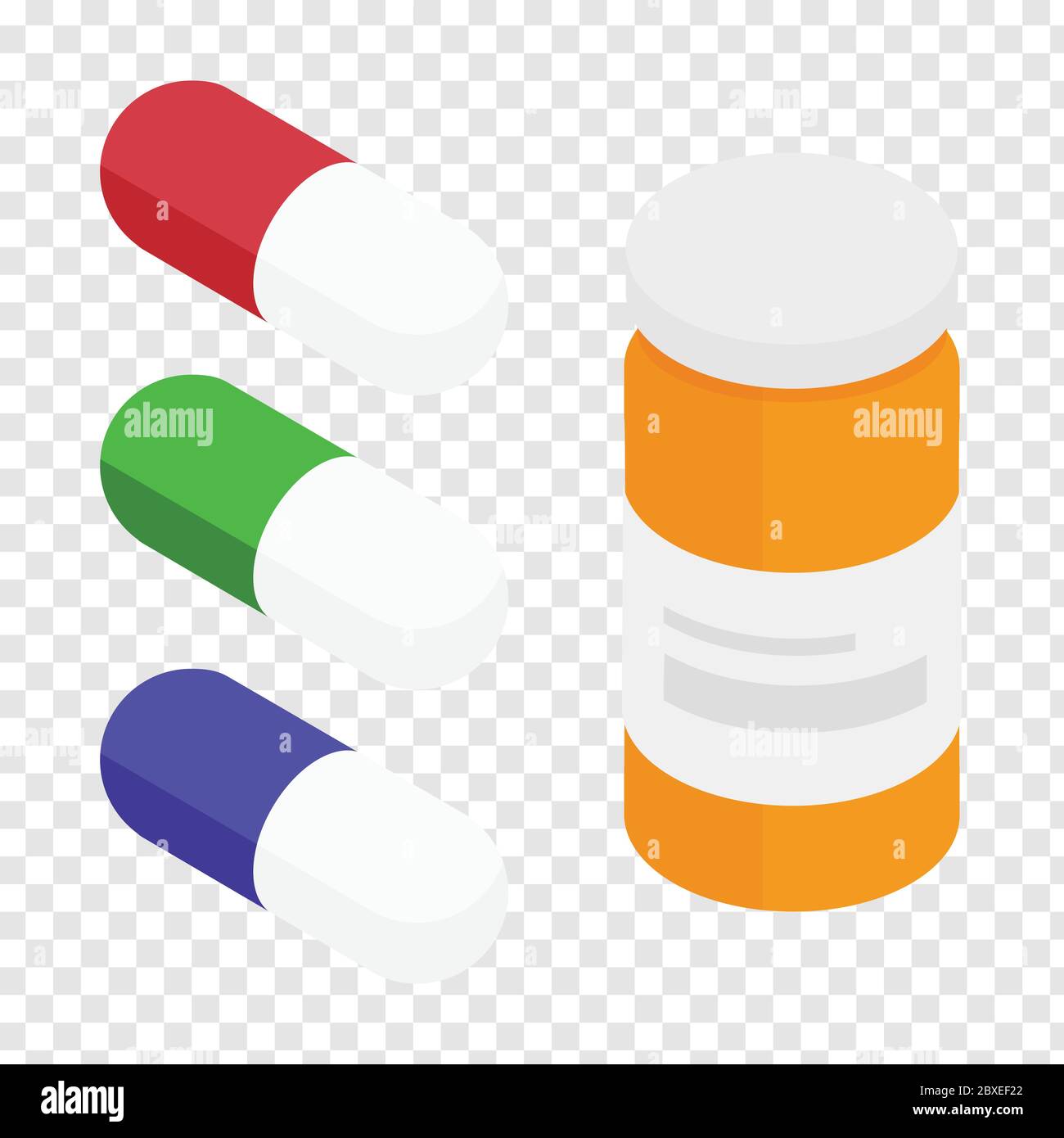 Medical pills and drug bottle. Medicine healthcare vitamins and ...