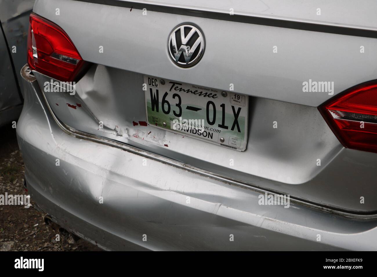 Rear End Accident Crash Damage High Resolution Stock Photography and ...