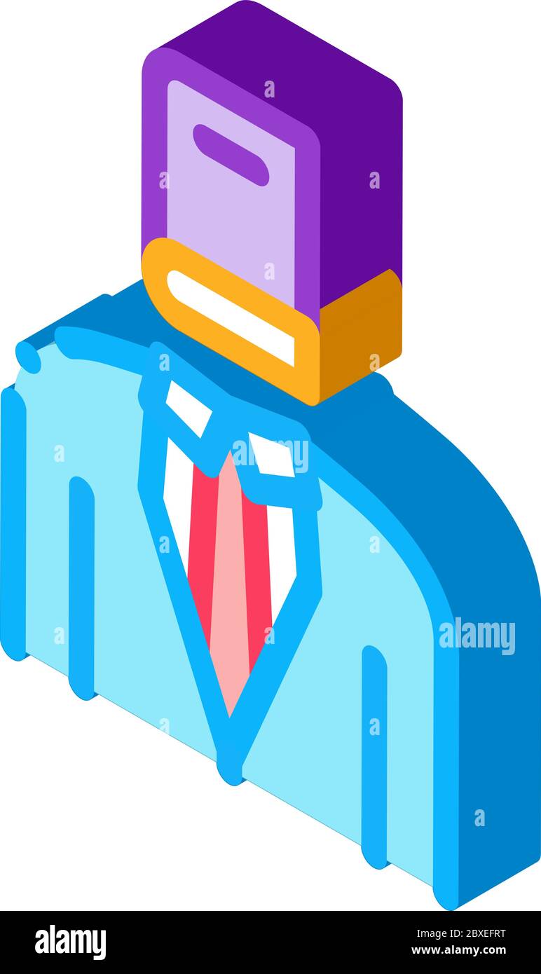 legal representative isometric icon vector illustration Stock Vector ...