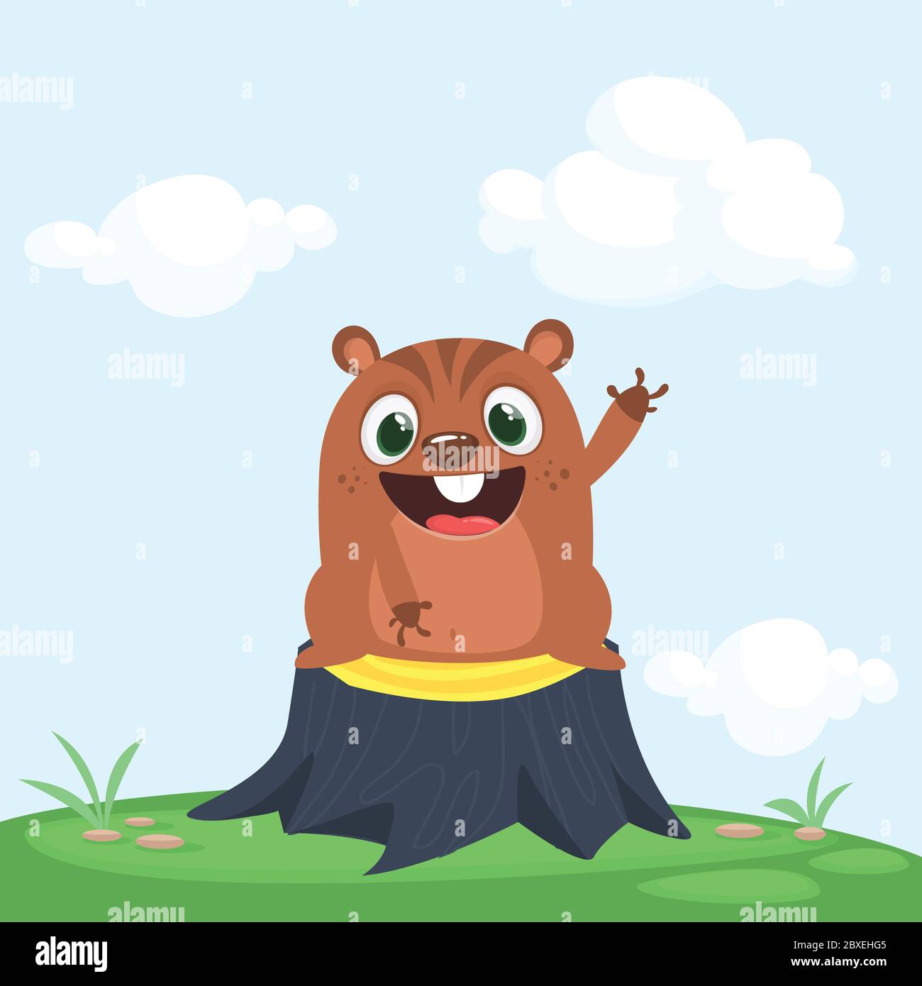 Hole in a stump Stock Vector Images - Alamy