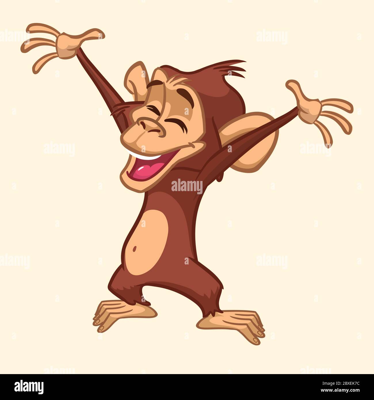 Cute Cartoon Monkey Drawing