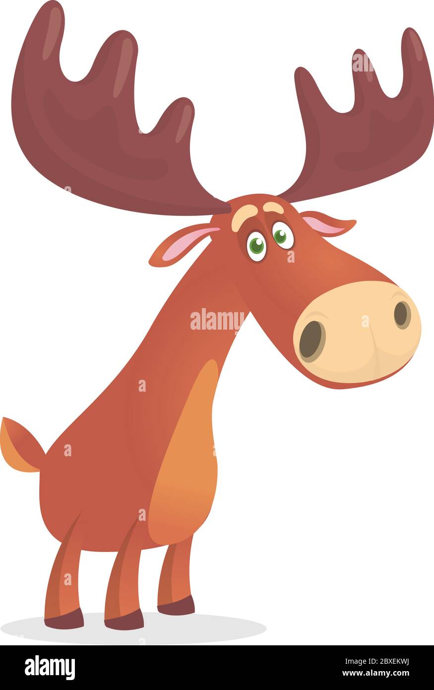 Illustration of the mighty and beautiful forest moose Stock Vector ...