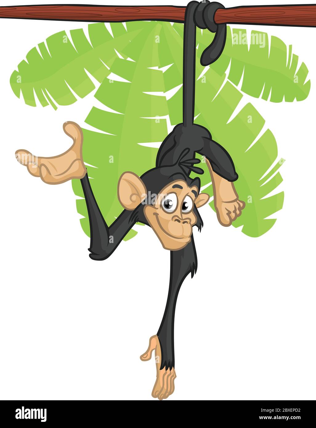 Monkey chilling Stock Vector Images - Alamy