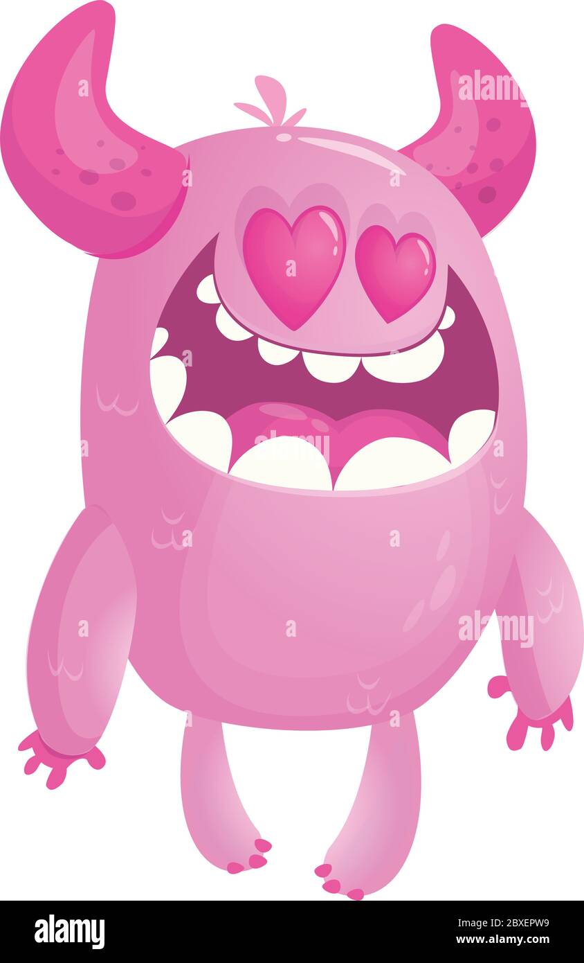Cartoon monster in love Stock Vector Image & Art - Alamy