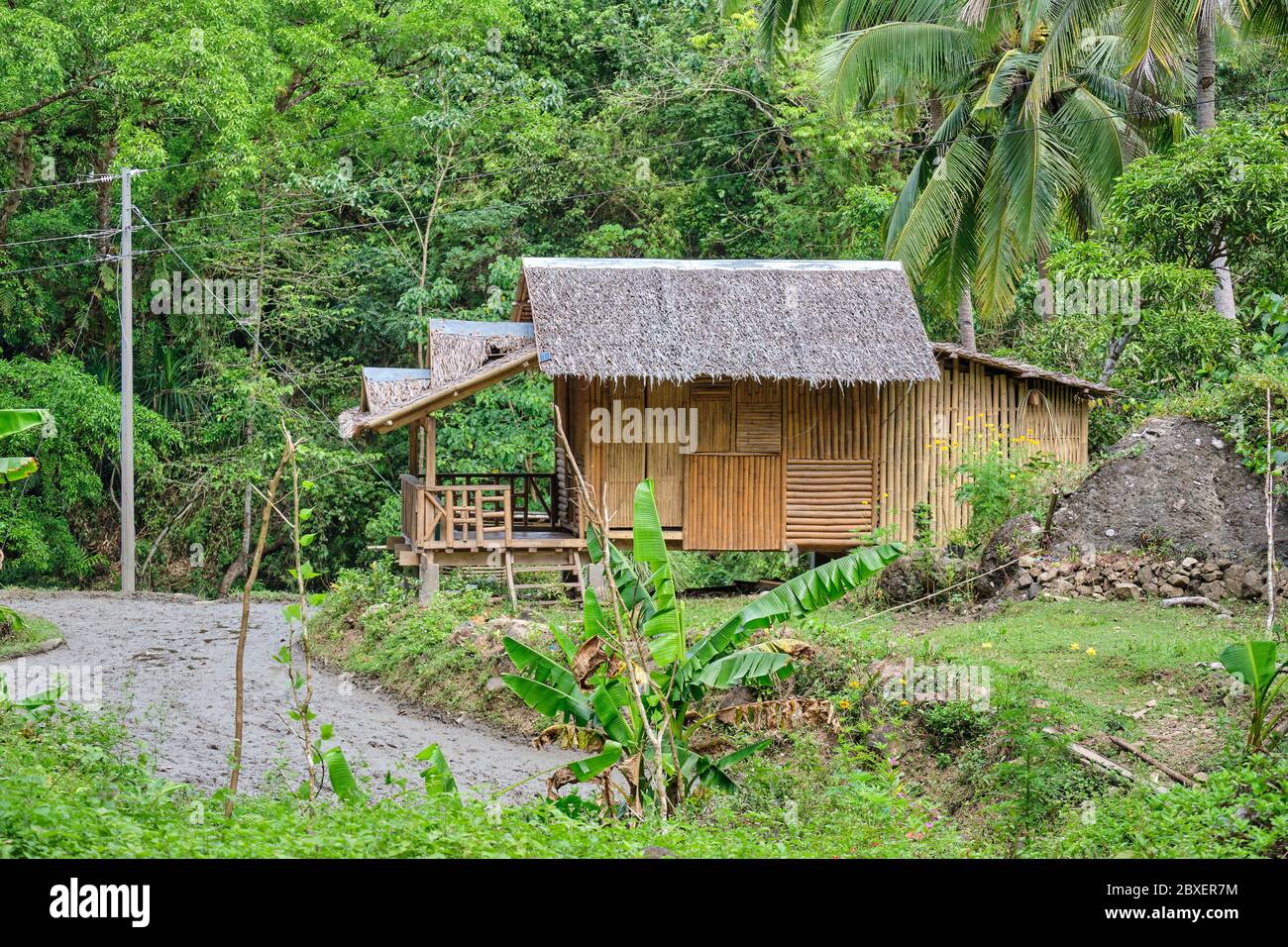 Village houses on Panay island Philippines Stock Photo - Alamy