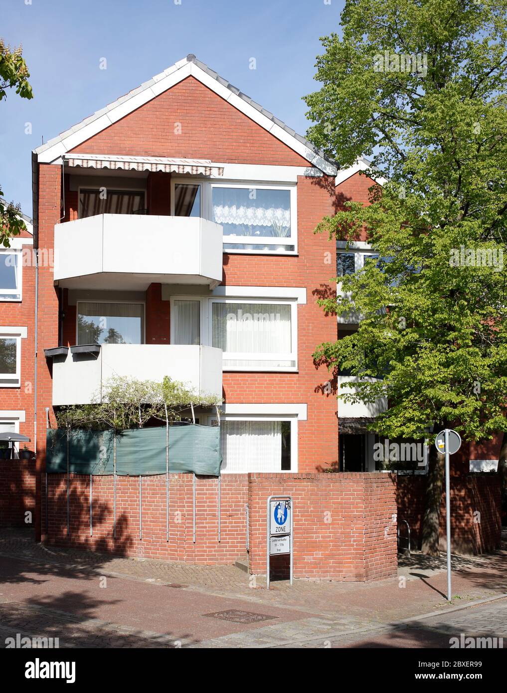 Modern Brick Apartment Building