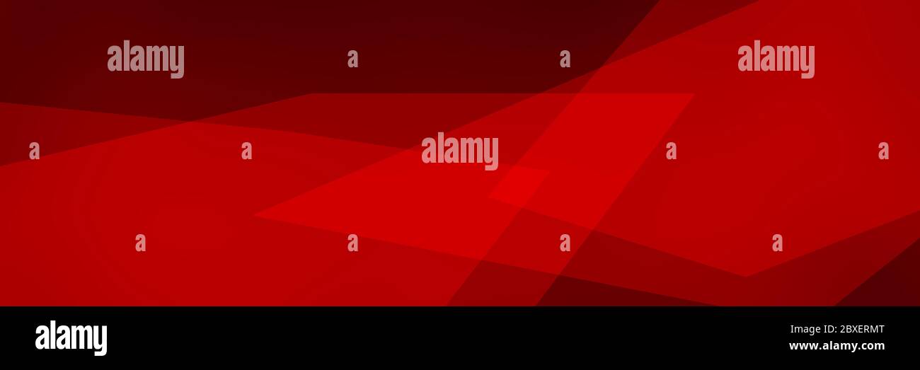 Abstract red shapes layered in geometric background pattern Stock Photo ...