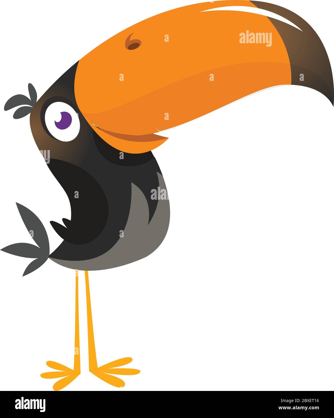 Funny toucan bird cartoon. Vector illustration Stock Vector Image & Art ...