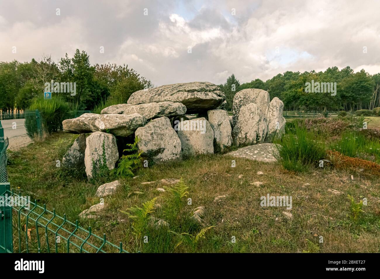Alignments of Carnac, Menhir de Carnac in the Brittany region. France ...