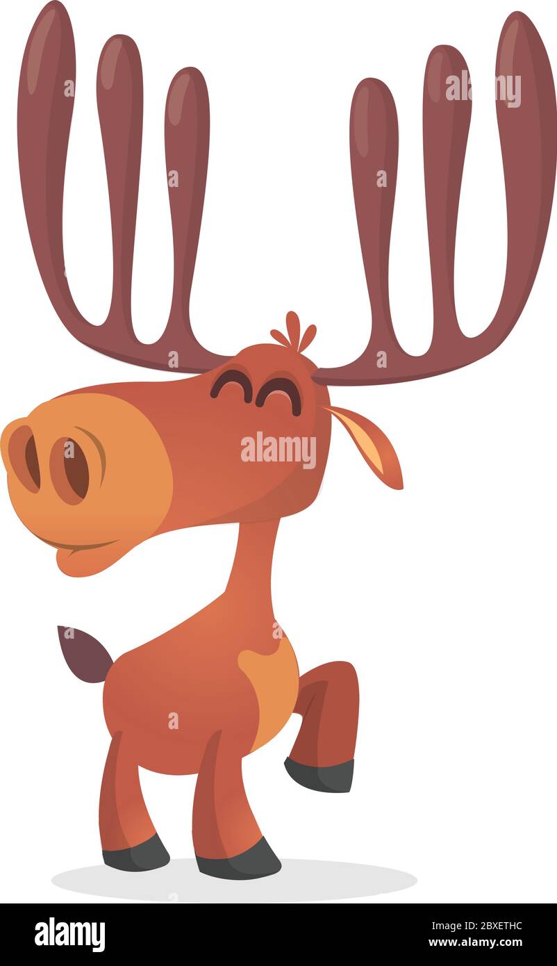 Illustration of the tiny little forest moose Stock Vector Image & Art ...