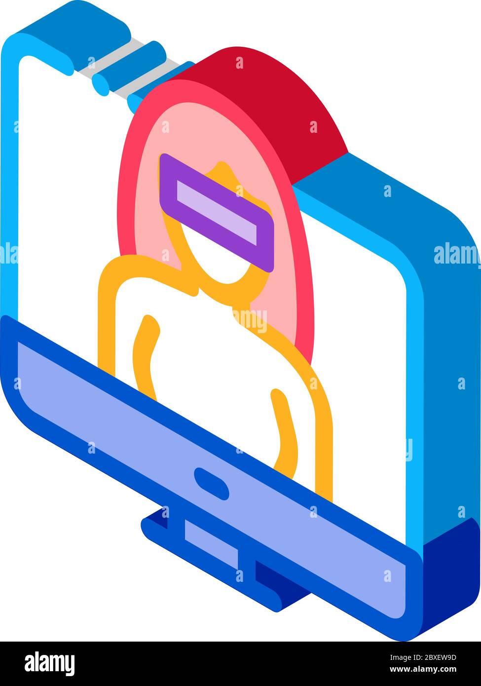 computer hacker isometric icon vector illustration Stock Vector Image ...
