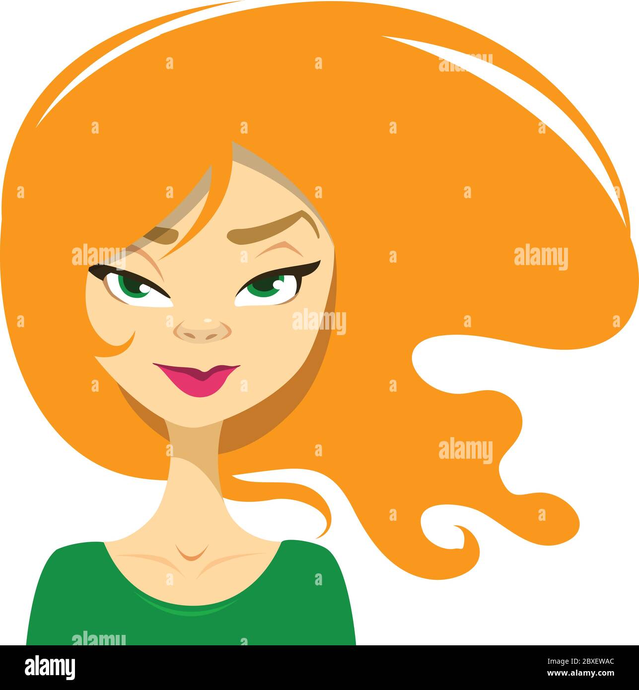 Cartoon young women face. Vector illustration Stock Vector Image & Art ...