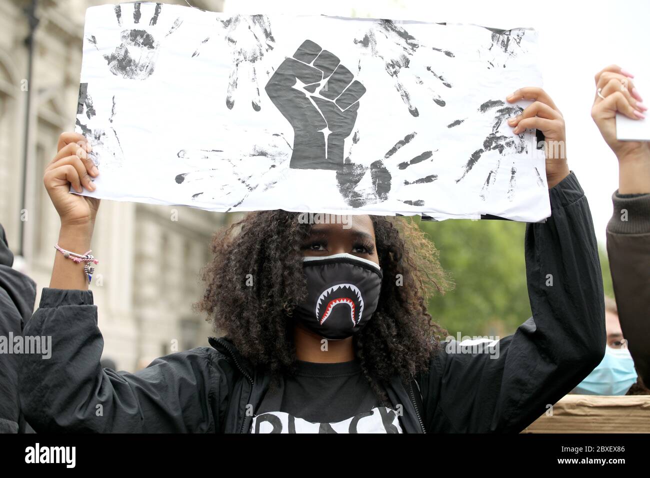 London, UK. 06th June, 2020. The Black Lives Matter protest in London ...