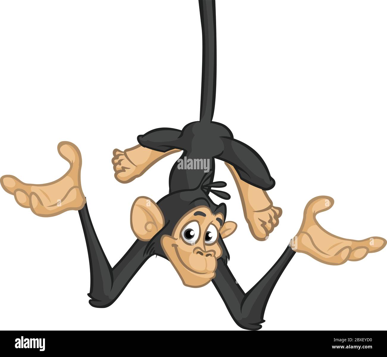 Monkey chilling Stock Vector Images - Alamy